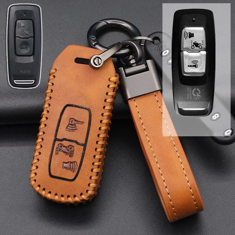 Leather Key Cover Shell Motorcycle Key Case for Honda PCX160 PCX PCX ...