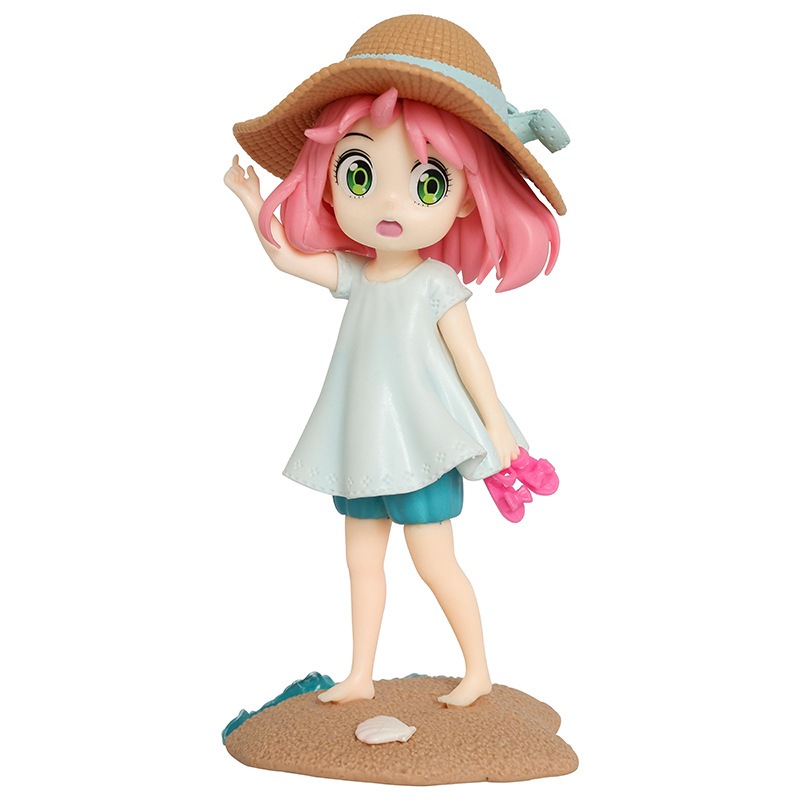 17.5cm SPY×FAMILY Anime Figure Beach Anya Forger Computer Case ...