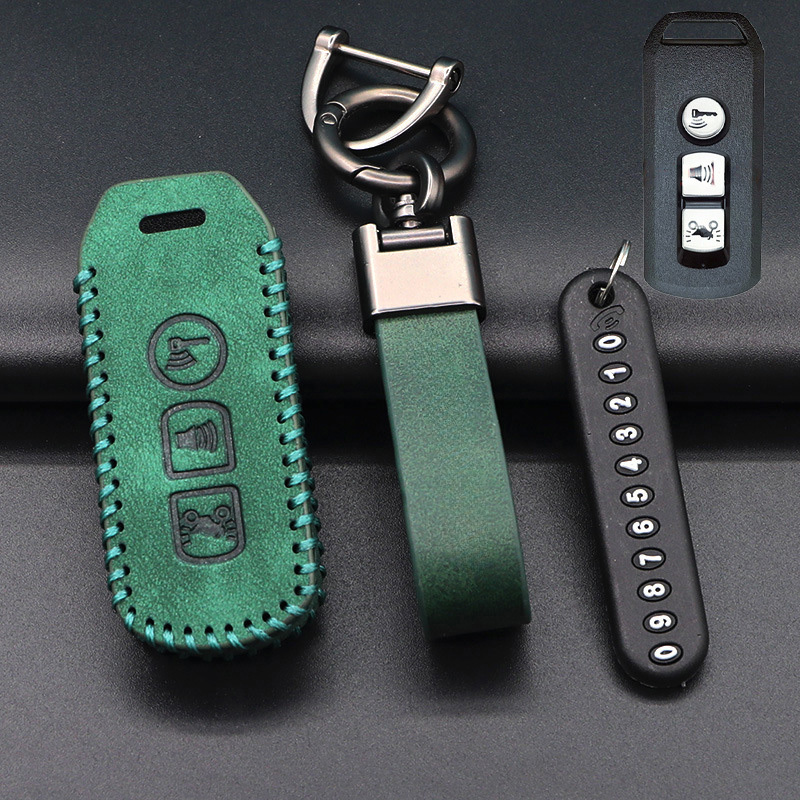 3 Buttons Honda Leather Key Case Casing ADV 150 ADV150 PCX 125 150 ...