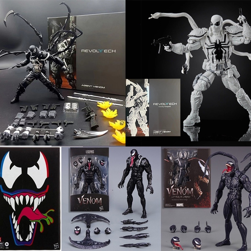 Revoltech Agent Venom Avengers Symbiote Venom Amazing Yamaguchi PVC ...