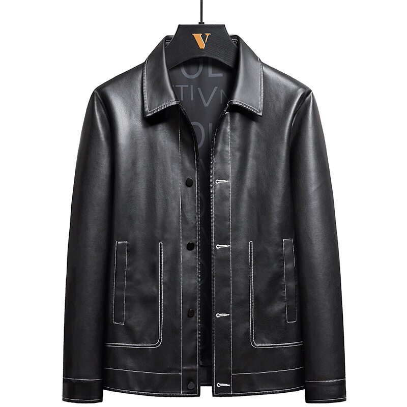 Leather Jacket Men's Leather Jacket | Shopee Philippines
