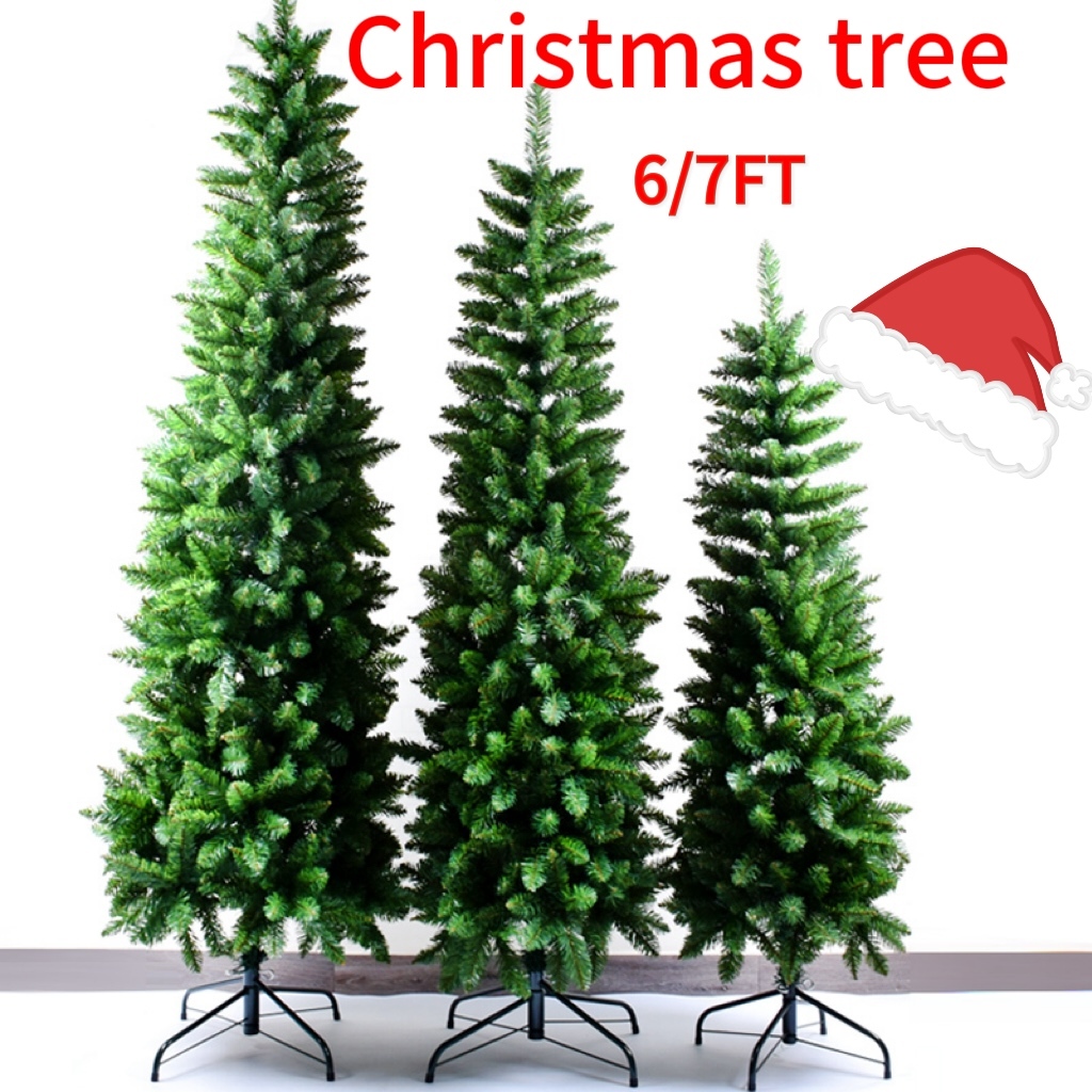 CT Life Christmas Tree 7/6/5ft/4ft Decorations For Home 2025 Slim ...