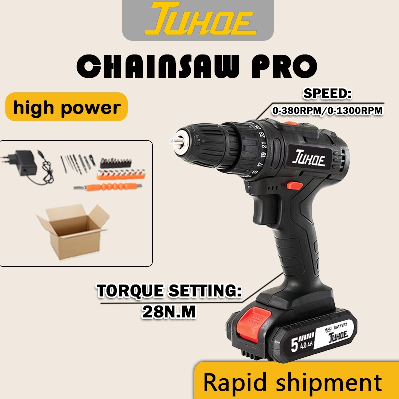 Cordless drill heavy duty Cordless Hand Drill Set Rechargeable Impact ...