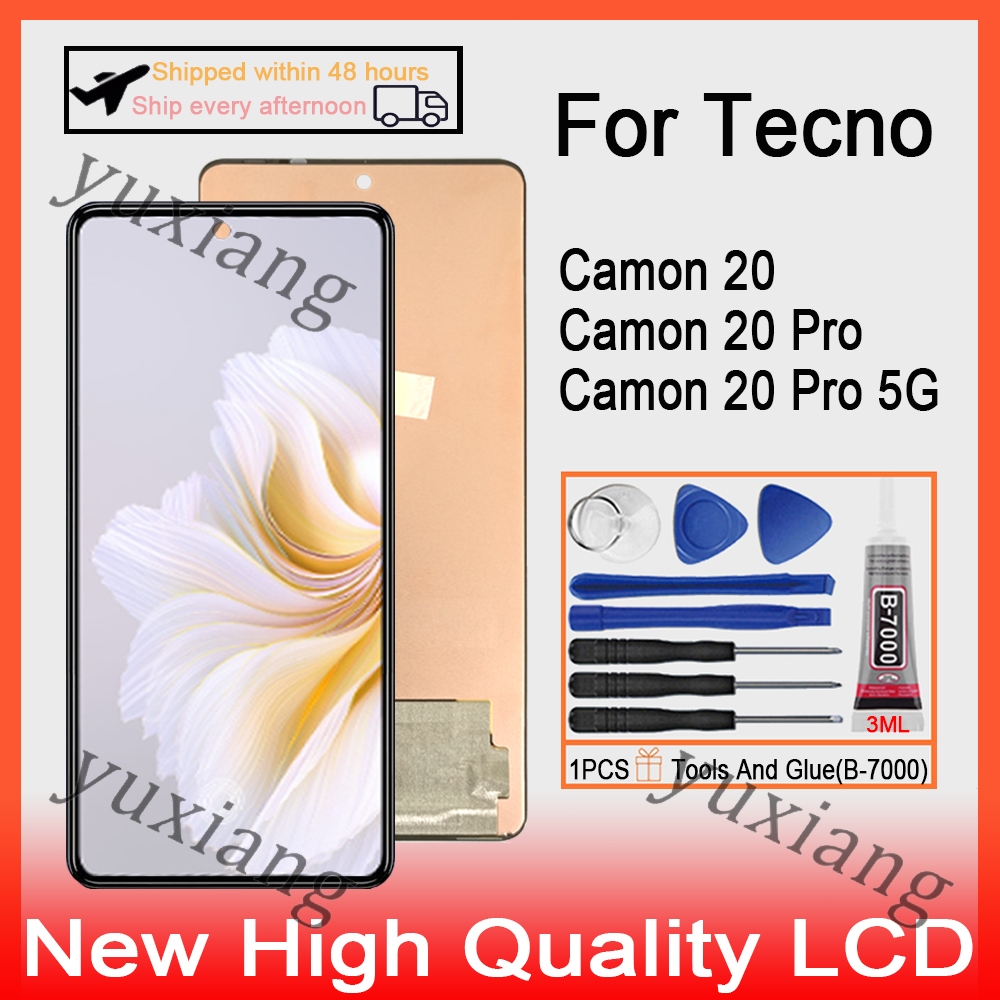 Original AMOLED TFT Tecno Camon 20 CK6 CK6n /Camon 20 Pro CK7n /Camon 20 Pro 5G CK8n LCD Display ...
