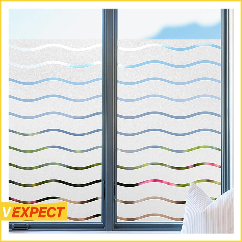 Privacy Window Film Sticker Stripe Frosted Glass Window Sticker Non ...