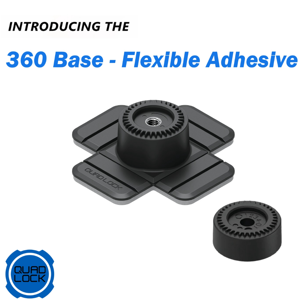 Quad Lock 360 Base - Flexible Adhesive 360 kit builder phone mounts ...