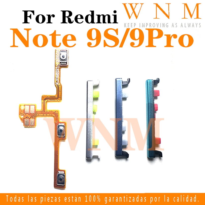 New For Xiaomi Redmi Note 9S 9 Pro Power button flex on / off Switch ...