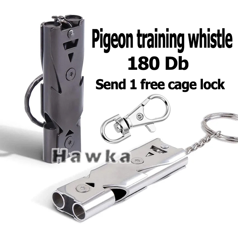 Pigeon Whistle Parrot Training Whistle Aluminum Alloy Double Tube High ...