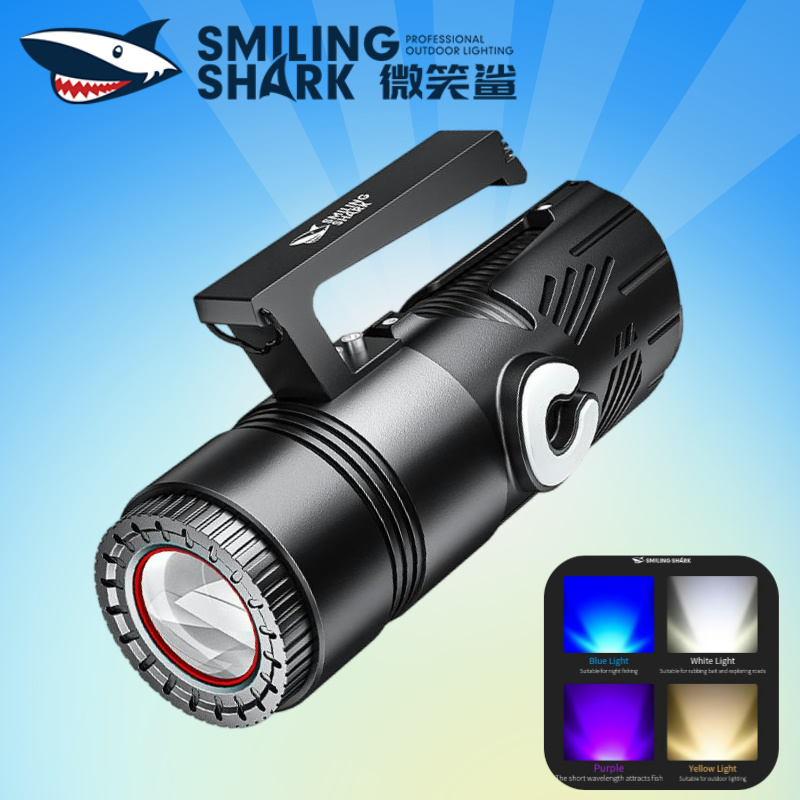 Smiling Shark DY3038 LED Bright light Flashlight Wave sensor Super ...