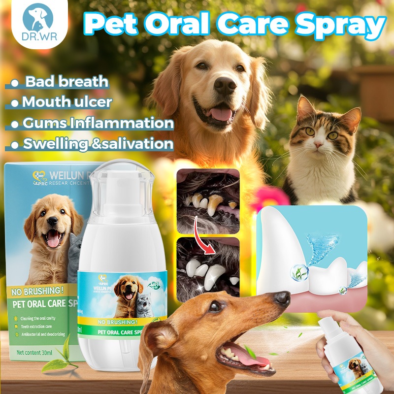Pet Oral Care Deodorant Spray Dog Spray Dental Cleaning Cat Dog Oral ...