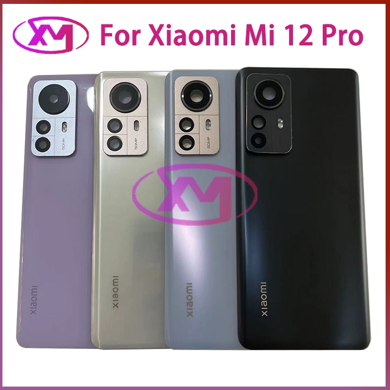 New Back Glass For Xiaomi Mi 12 Pro 12pro Battery Cover Rear Housing ...