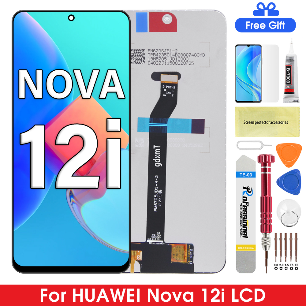 For Huawei nova 12i LCD Display Touch Screen Nova12i CTR-AL20 CTR-L81 ...