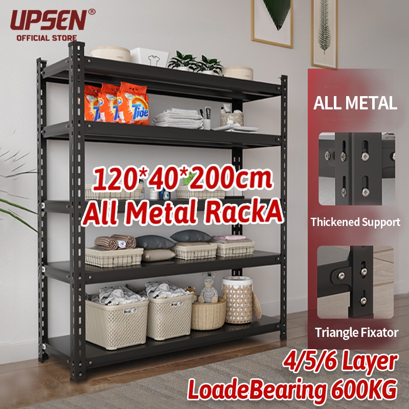 6 Layer 200*180 Metal Rack Steel Rack Boltless Wood Rack Storage Shelf ...
