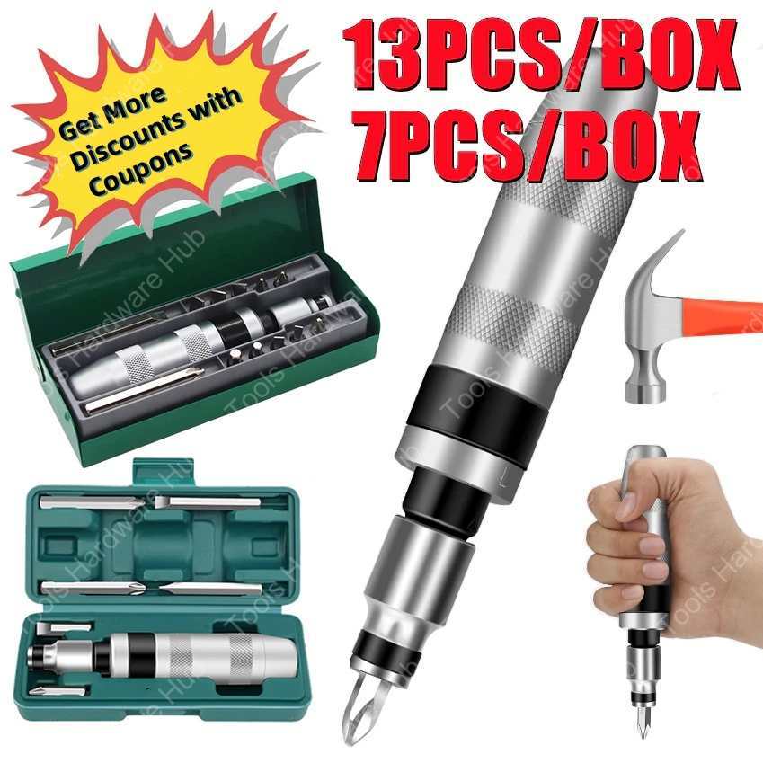 13/7PCS Impact Driver Set Manual Reversible for Brake Caliper Screws ...