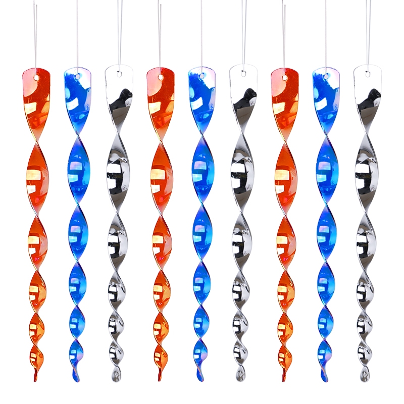 Bird Wind Twisting Scare Rods Reflective Ornamental Spiral Device, Set ...