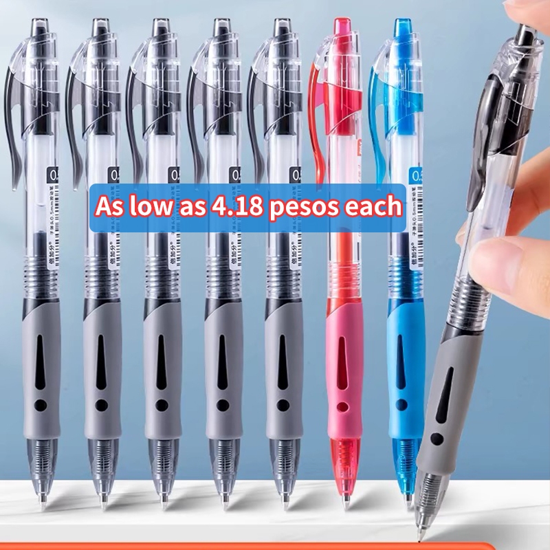 Ballpen Gel Pen 0.5mm Press Sign Pen Student Writing Stationery School ...