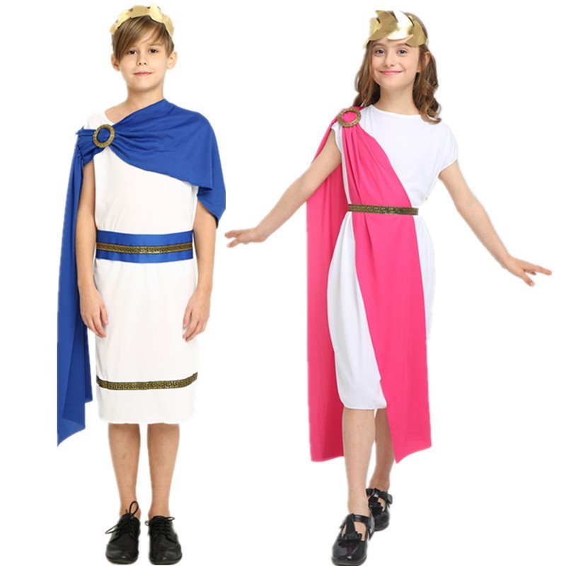 Olympiakos Greece Zeus Priestess Halloween Costumes for Children Male ...