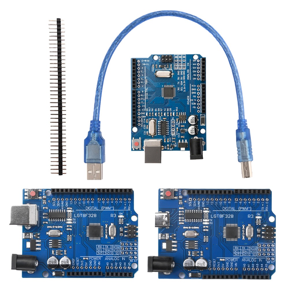 Pcbfun Atmega328P Arduino Lgt8F328P Uno R3 Development Board Replacement for Arduino Programming ...