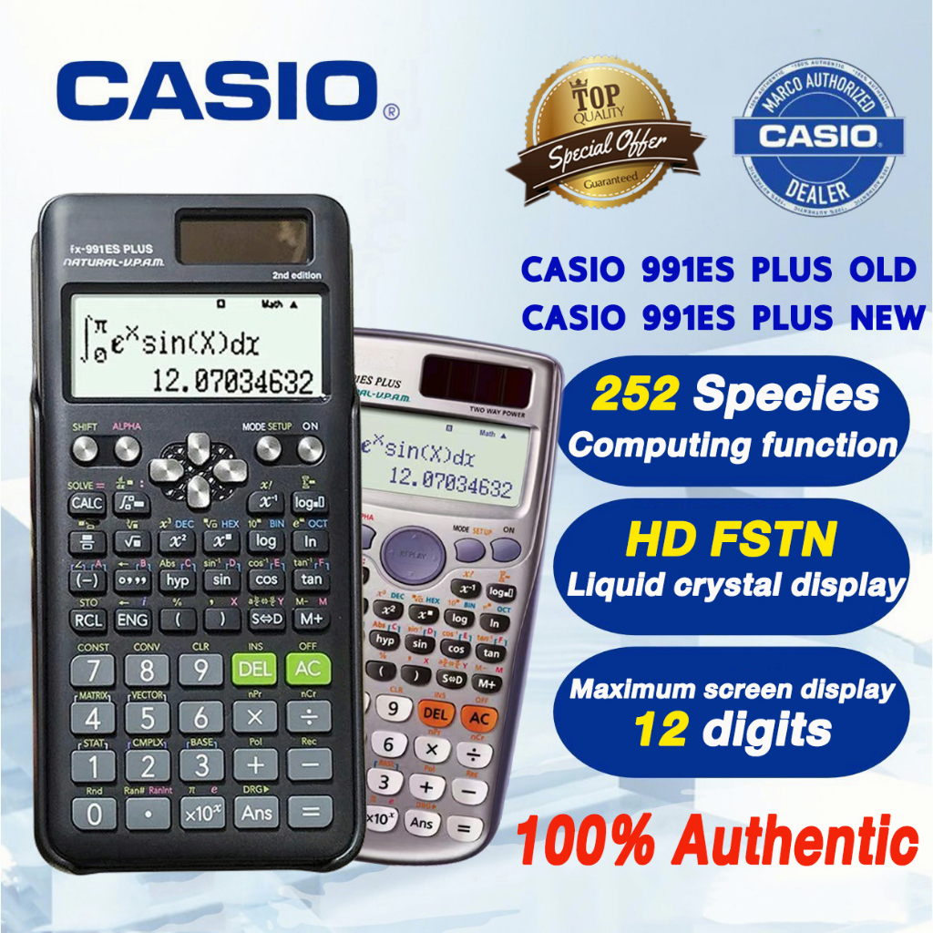 Casio fx-991ES Plus 2nd Edition Scientific Calculator fx-570ES Plus ...