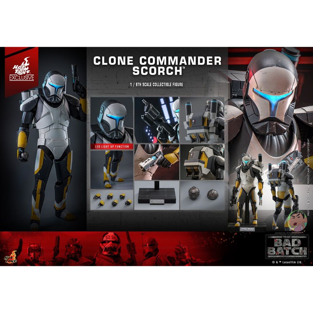 Hot Toys TMS130 Star Wars : The Bad Batch – Commando Scorch 1/6th Scale ...