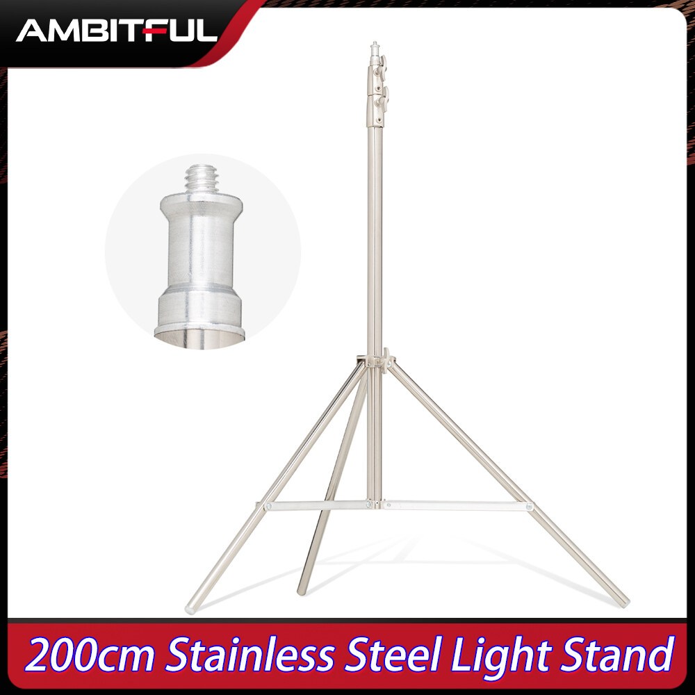 AMBITFUL 200cm Stainless Steel Light Stand Tripod | Shopee Philippines