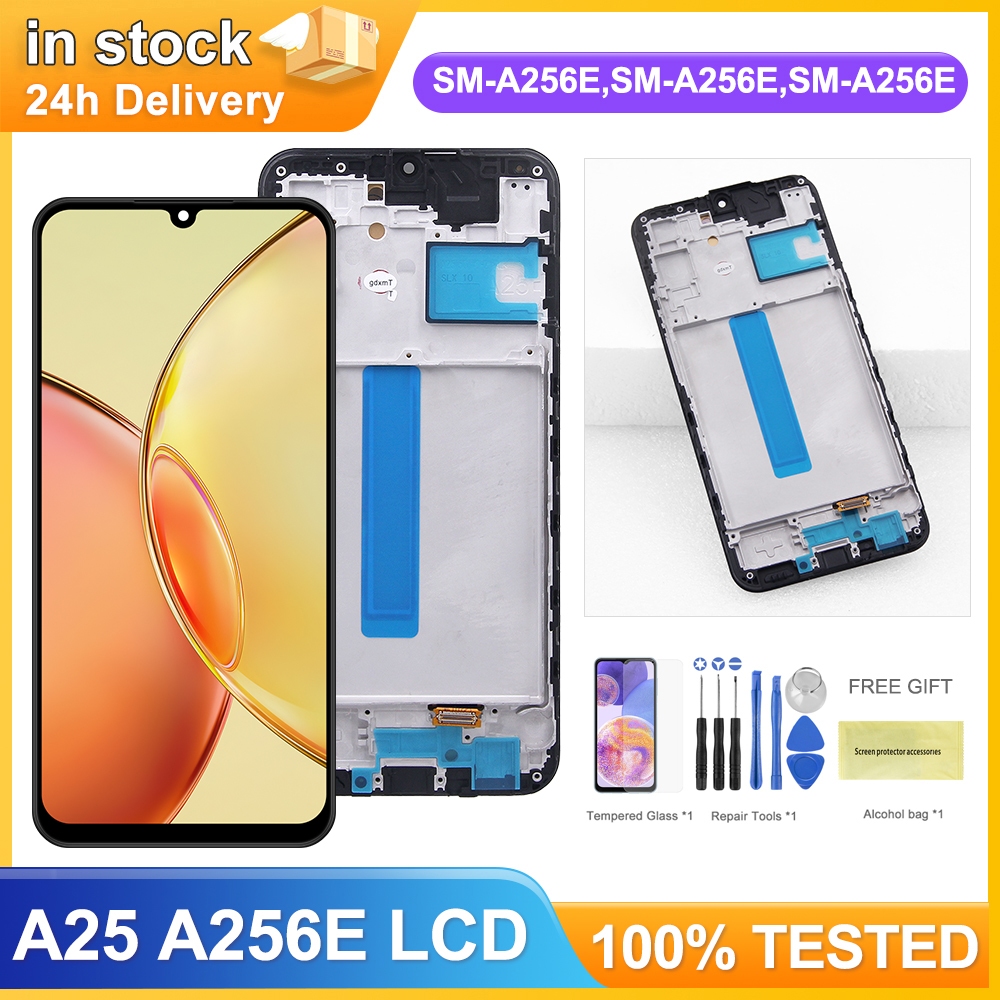 AMOLED Samsung Galaxy A25 5G LCD SM-A256B AA256E Display Touch Screen ...