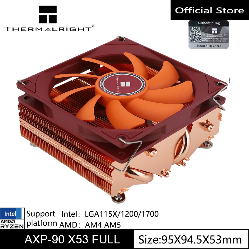 Thermalright AXP90-X53 FULL CPU Radiator Low Profile CPU Air Cooler ...