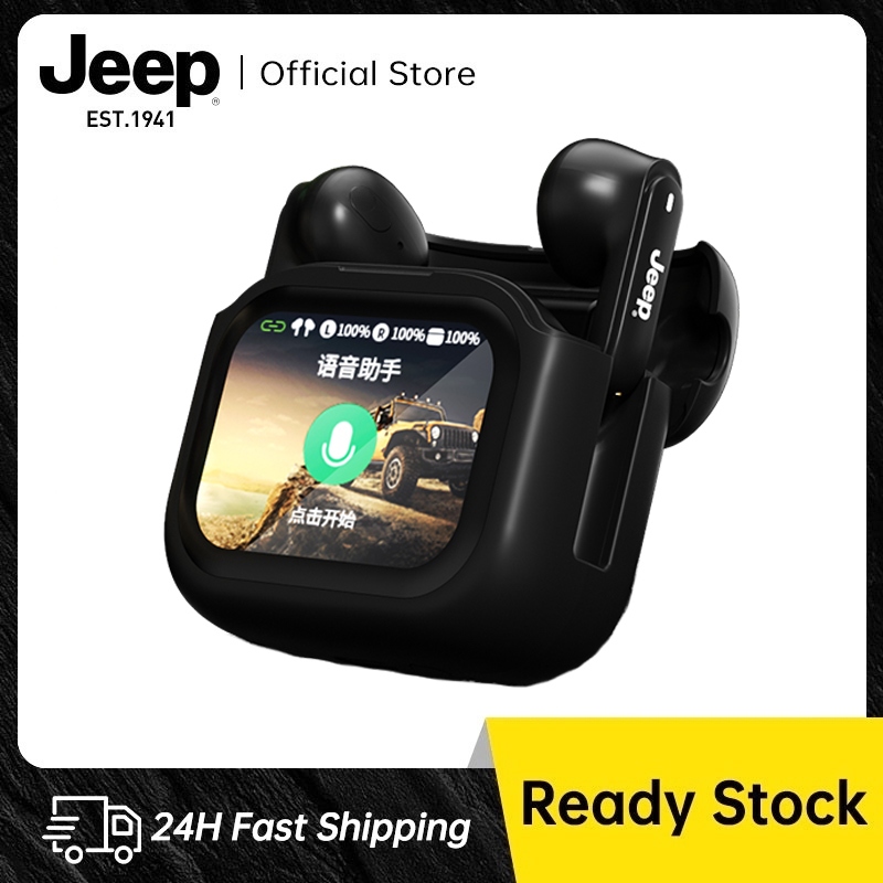 Jeep EW113 Wireless Earphones Color LED Screen Touch ANC Noise ...