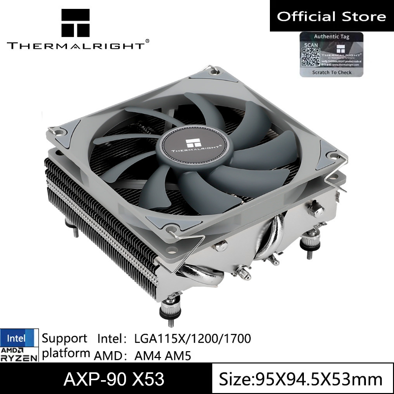 Thermalright AXP90-X53 CPU Radiator CPU Air Cooler 53mm Slim PWM Fan CPU Heatsink Cooler AGHP ...
