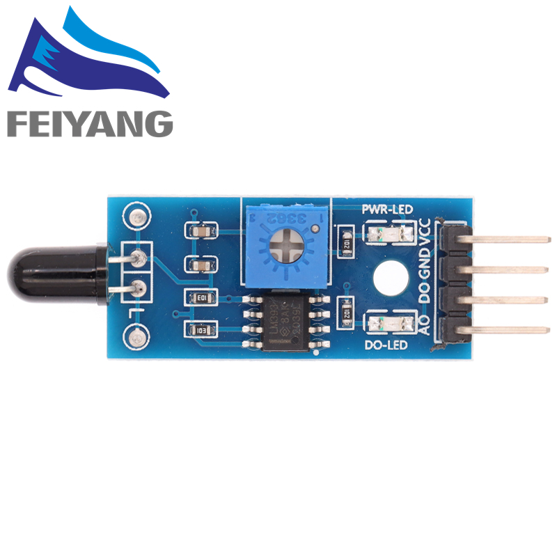 IR Infrared 3 Wire Flame Detection Sensor Module IR Flame Sensor Module ...