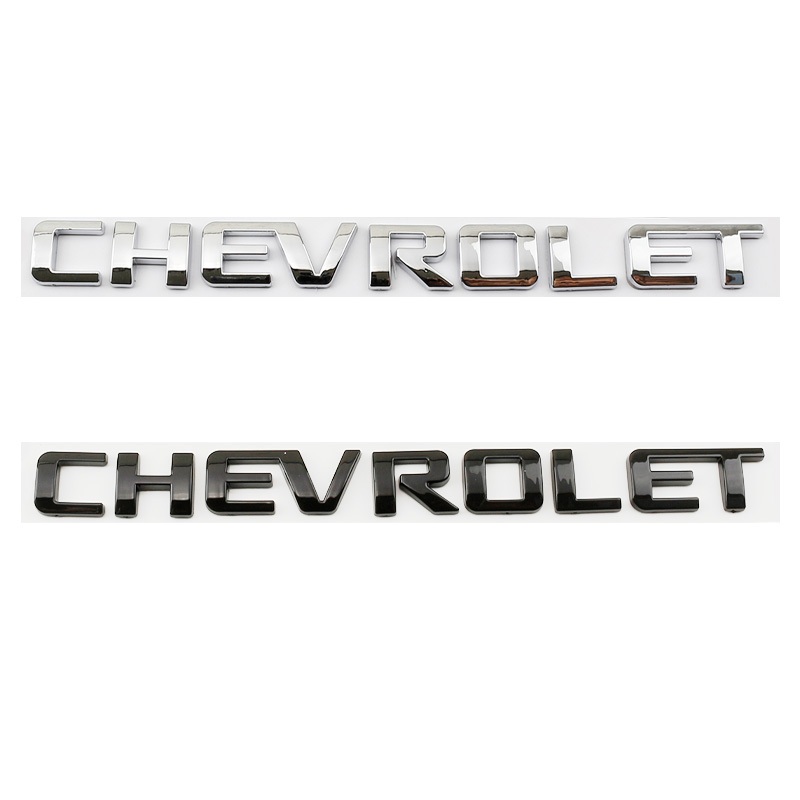 3D ABS Chevrolet letter logo Rear trunk emblem Car back sticker for ...