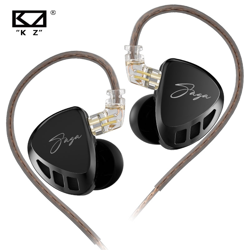 KZ Saga Wired Earphones In Ear Dynamic Drive HiFi High Sound Quality ...