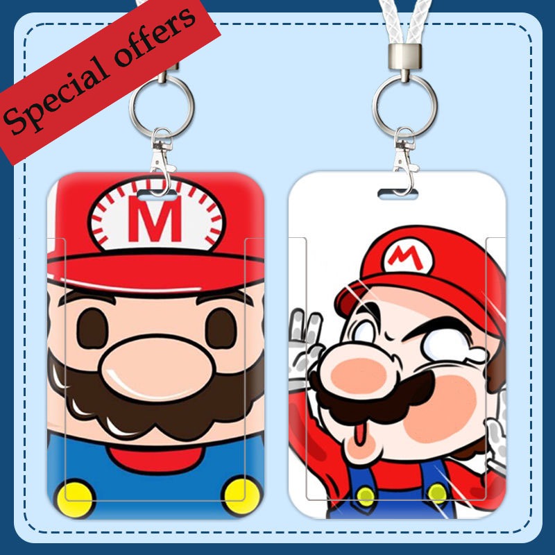 Super Mario>Comic Card Holder Student Card Holder Bus Card Holder ...
