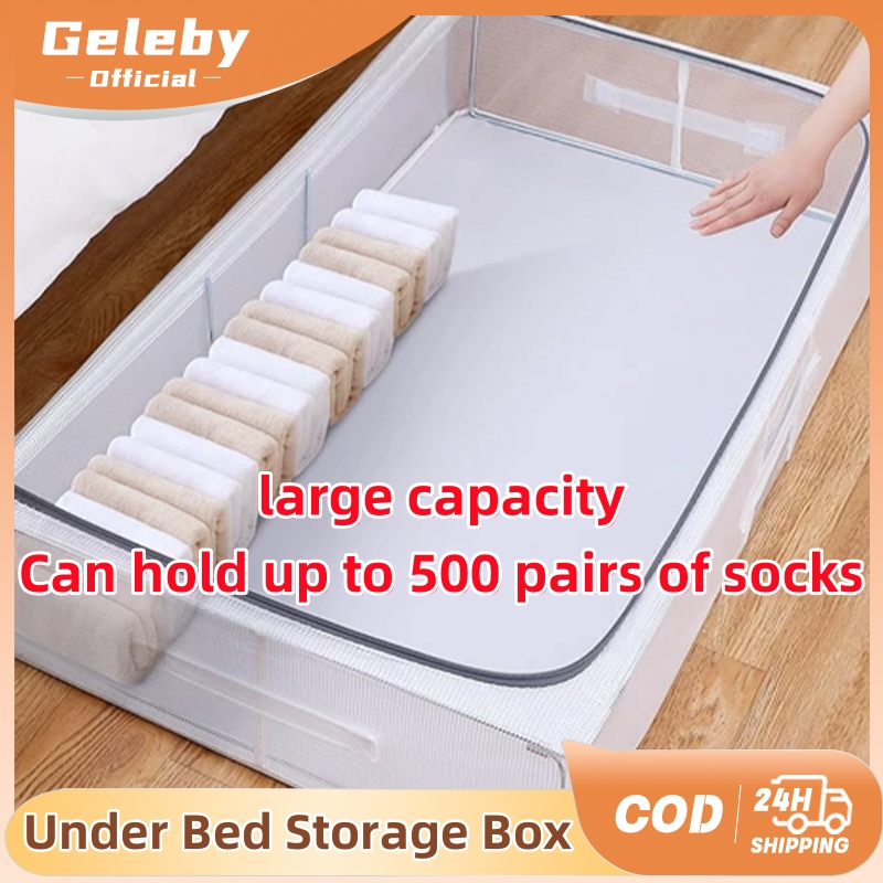 Geleby Oversize PVC Under Bed Storage Box Waterproof and moisture-proof ...