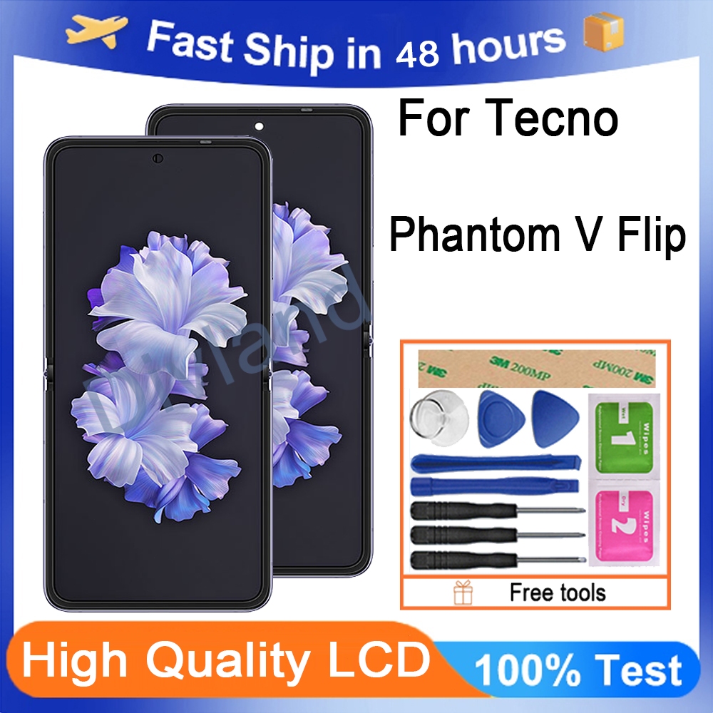 Original AMOLED Tecno Phantom V Flip LCD Display Touch Screen Digitizer ...