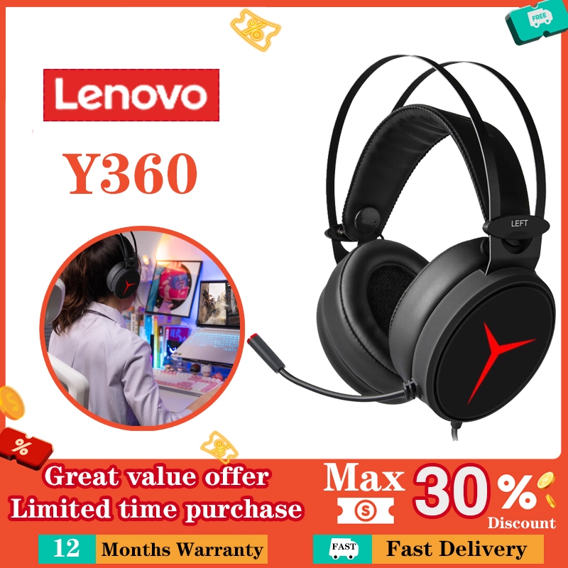 Lenovo/lenovo Y360 Savior Gaming Headset Headset Gaming Gaming Headset Computer Office | Shopee ...