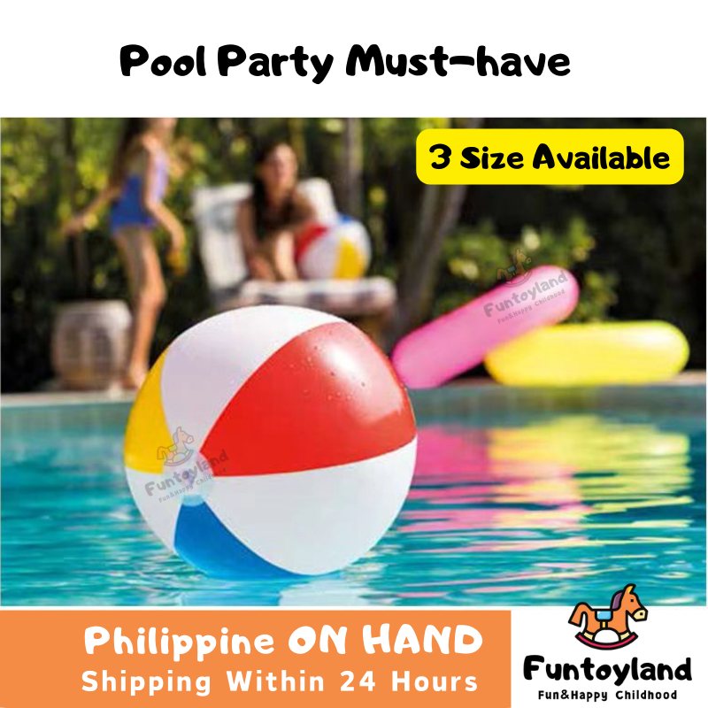 30cm/40cm/50cm Inflatable Beach Ball Colorful Water Play Ball Pool ...