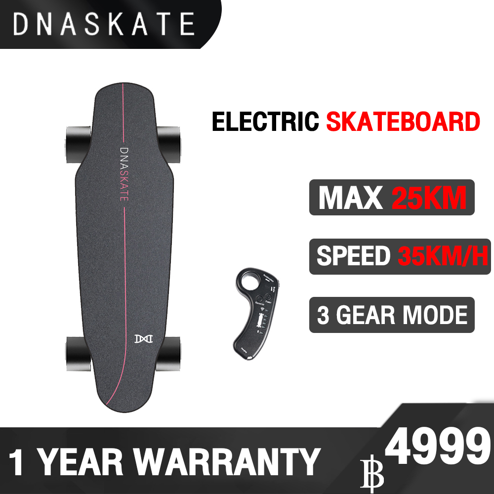 DNASKATE Remote Control Skateboard 4 wheel Skateboard Rechargeable ...