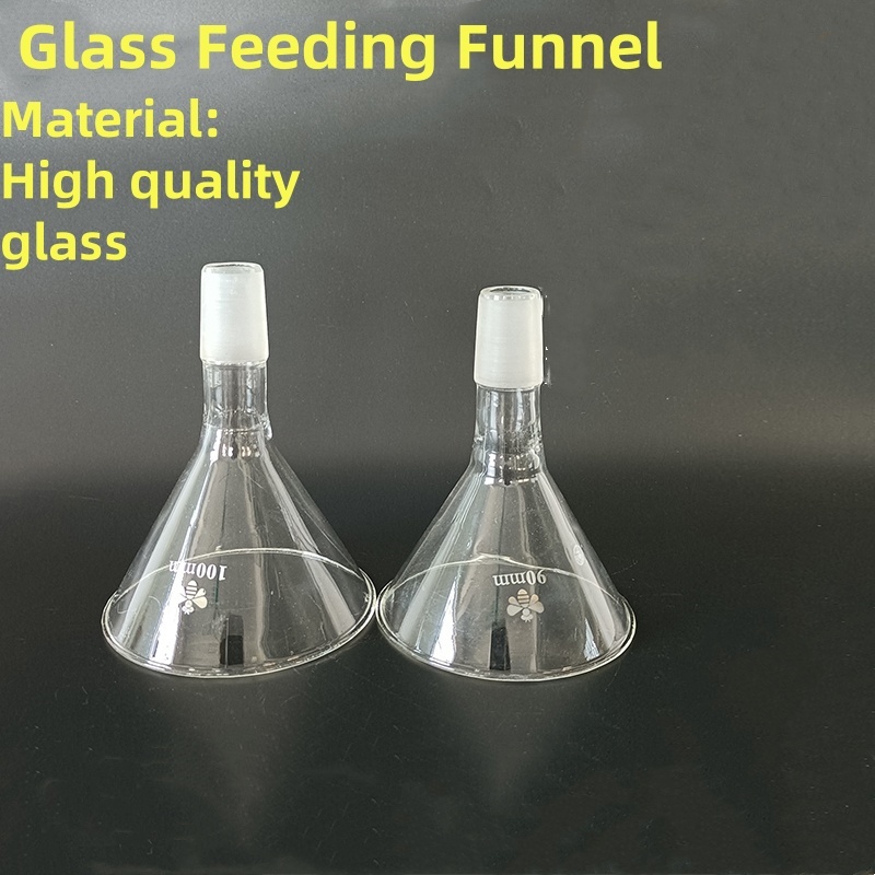 Glass Feeding Funnel Laboratory 60 75 90 100mm24 Standard Mouth ...