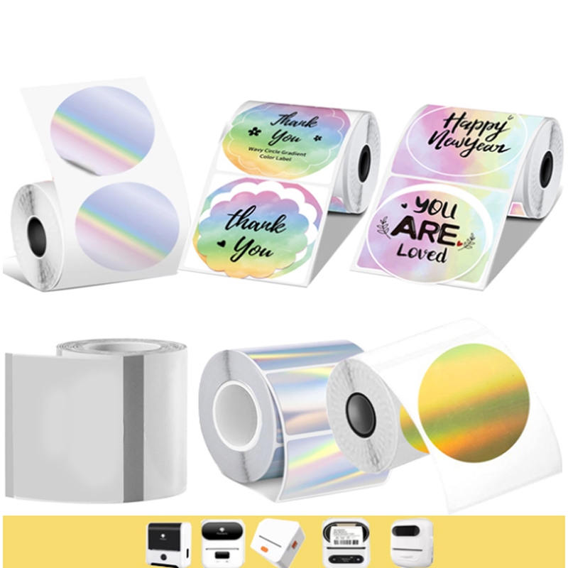 Marklife 30mm 50mm Multi-color Self-Adhesive Round Circle Label for Marklife P50 Phomemo M110 ...