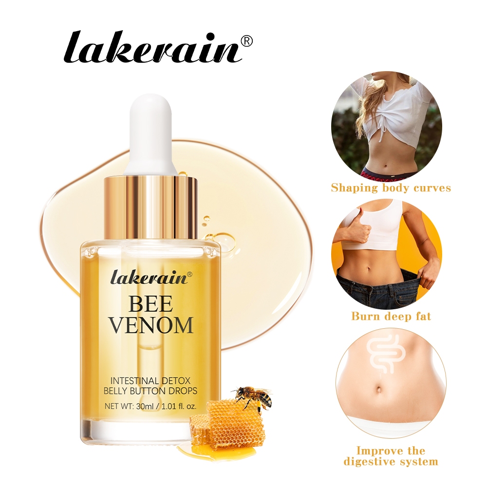 Lakerain Bee Venom Intestinal Detox Belly Button Drops,Fat Burning ...