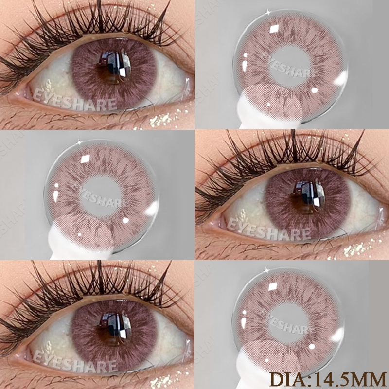 EYESHARE Color Contact Lenses For Eyes 1pair Love Series Colored Yearly ...