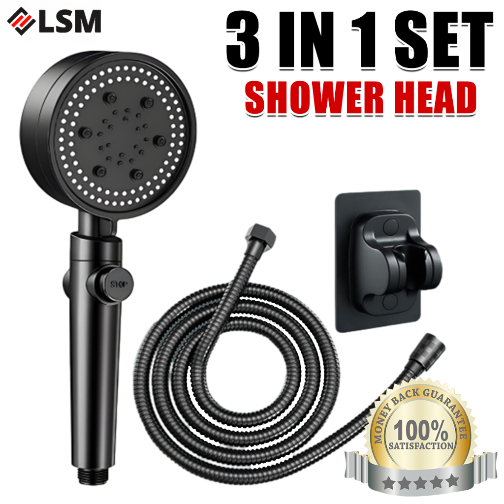 Bathroom Shower Set Handheld Shower head 5-speed Set hose Shower Set ...