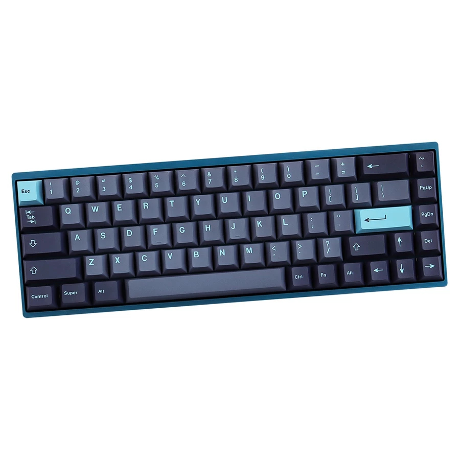 GMK Grey Cyan keycaps, 129 Keys keycaps cherry Profile DYE-SUB ...