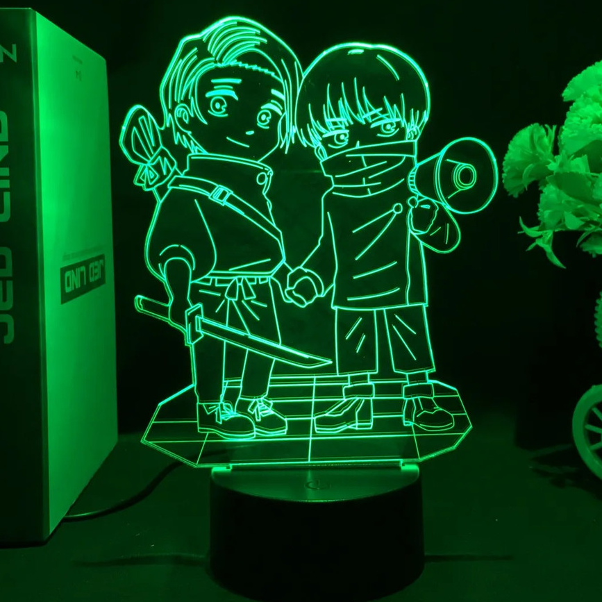 Anime Lamp Jujutsu Kaisen Led Night Light Yuta Okkotsu Figure Table ...
