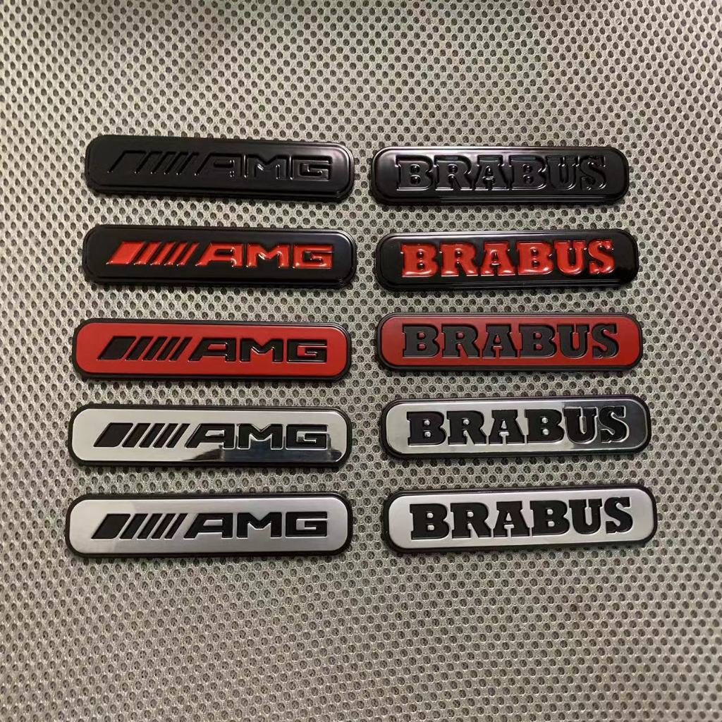 New 3D Metal AMG BRABUS emblem Rear trunk logo Car side sticker front ...