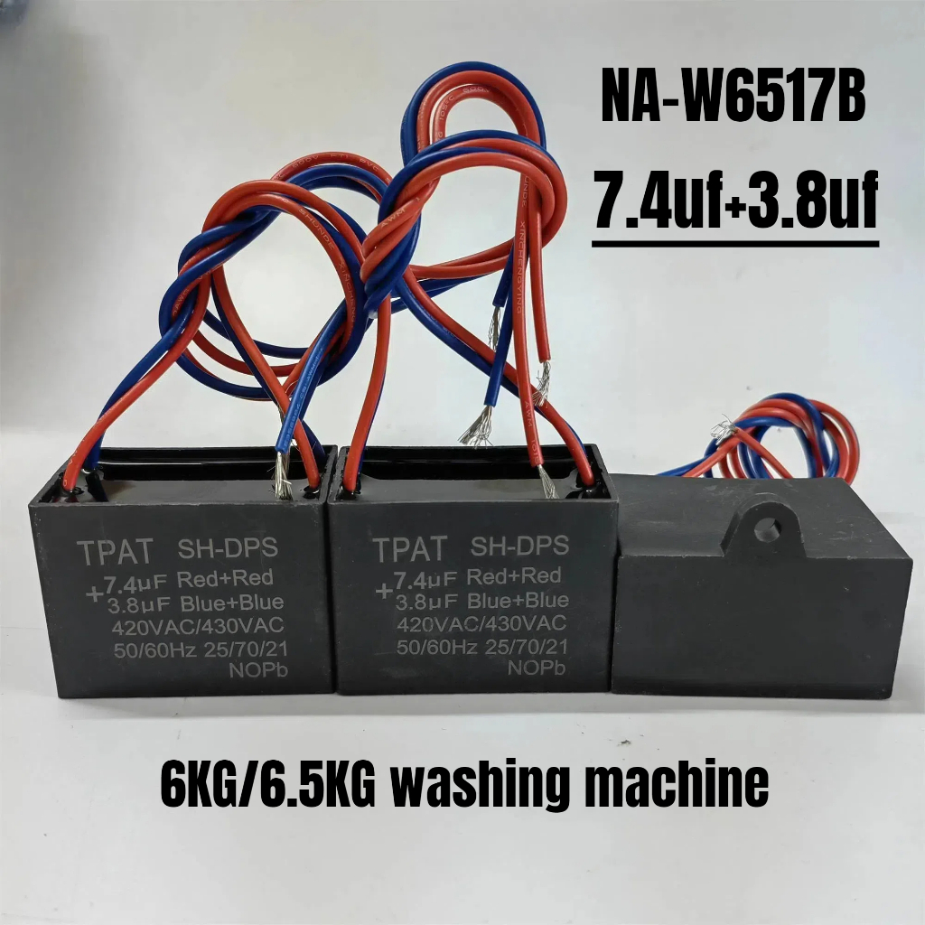 Washing Machine Capacitor 7.4 UF+3.8 UF 4-Wire Capacitor 6KG Washing ...