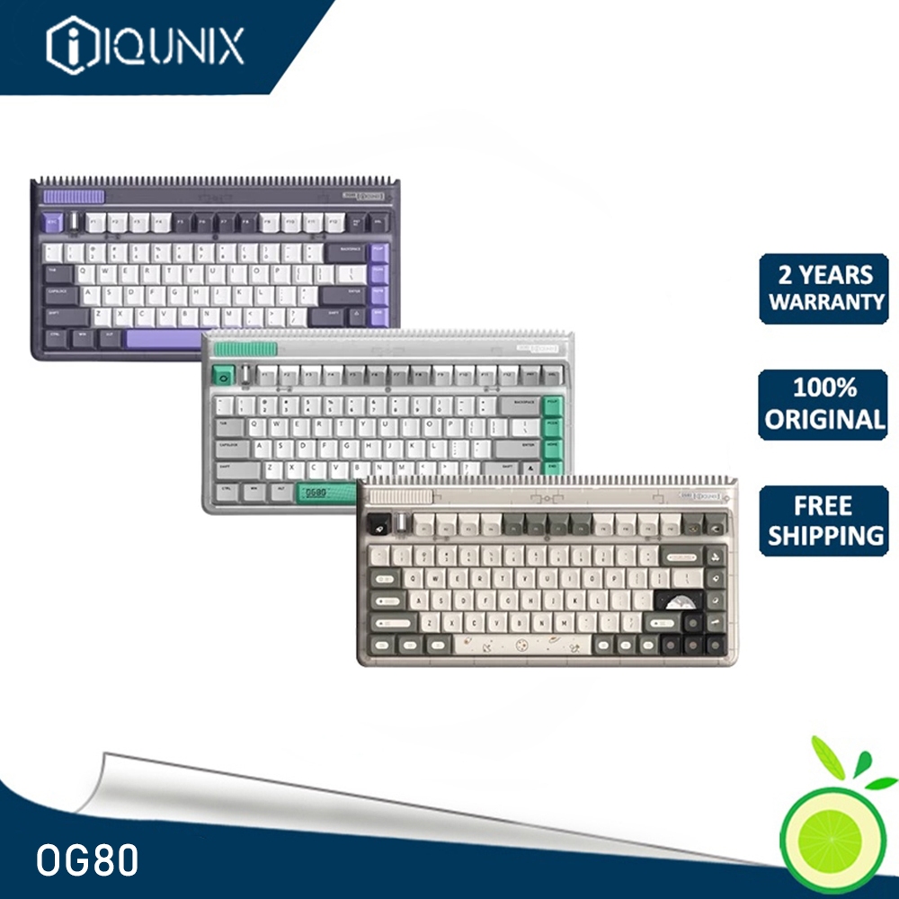 IQUNIX OG80 Wormhole wireless Bluetooth custom mechanical keyboard ...