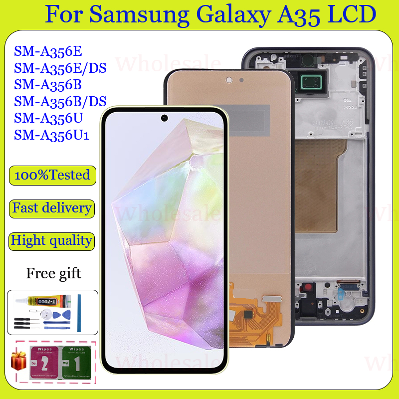 OEM AMOLED Samsung Galaxy A35 5G LCD Display Touch Screen With Frame ...