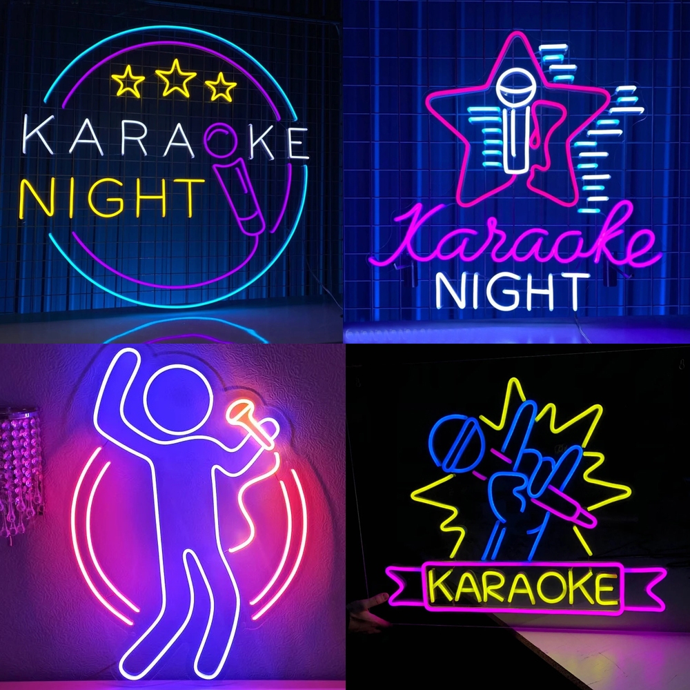 Karaoke Night Neon Sign, Karaoke Club Led Sign, Custom Neon Sign, Music ...